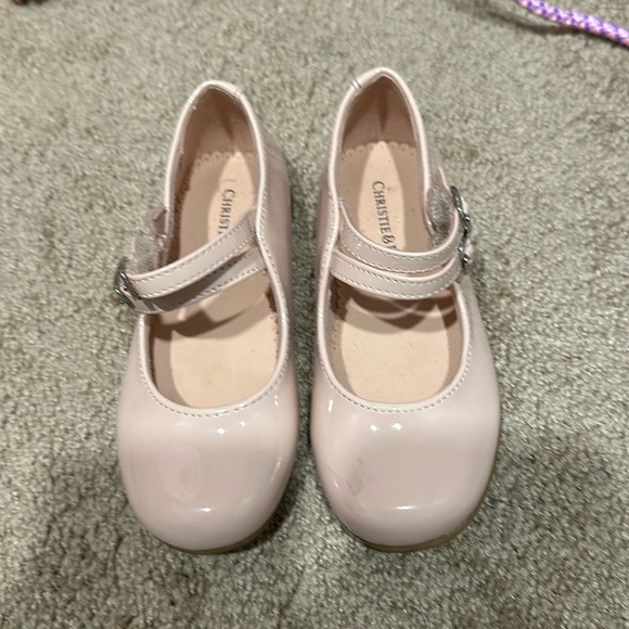 christie & jill | Shoes | Little Girls Patent Leather Blush Pink Dress ...